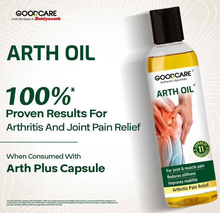Pain Relief Arth Oil & Arth Plus Capsule Combo - Baidyanath
