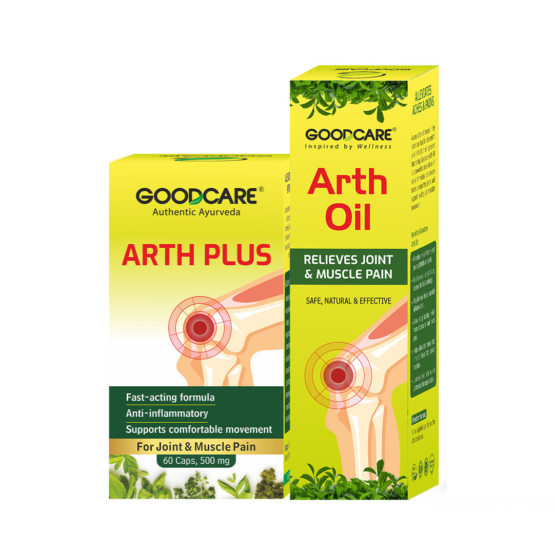 Pain Relief Arth Oil & Arth Plus Capsule Combo – Baidyanath