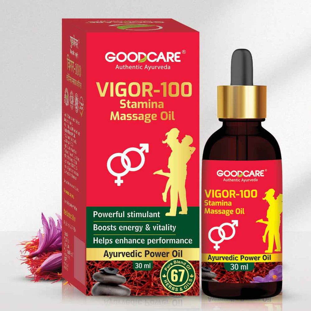 Goodcare Vigor-100 Stamina Combo – Vitality Oil & Capsules for Strengt